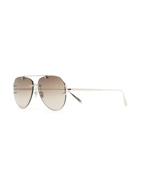Linda Farrow Duit Pilot-frame Sunglasses