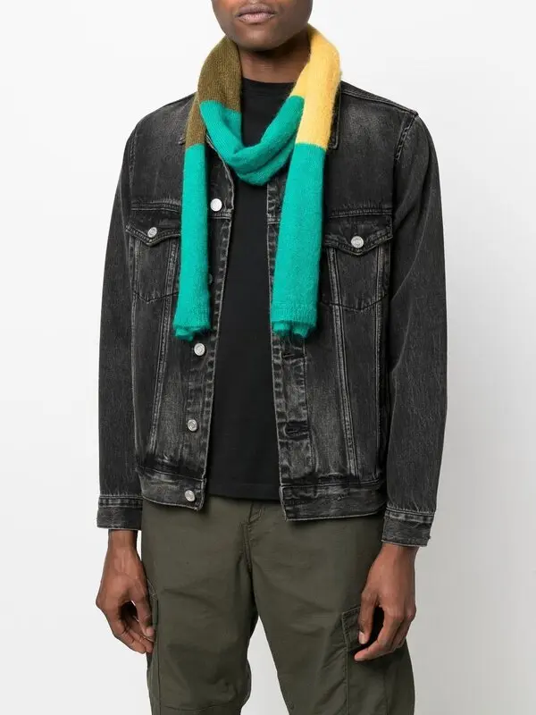 Dsquared2 Knitted Patchwork Scarf