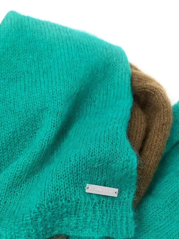 Dsquared2 Knitted Patchwork Scarf