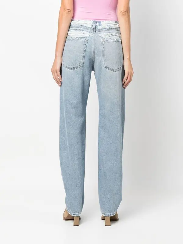 DIESEL® Mid-rise Ripped-detail Jeans