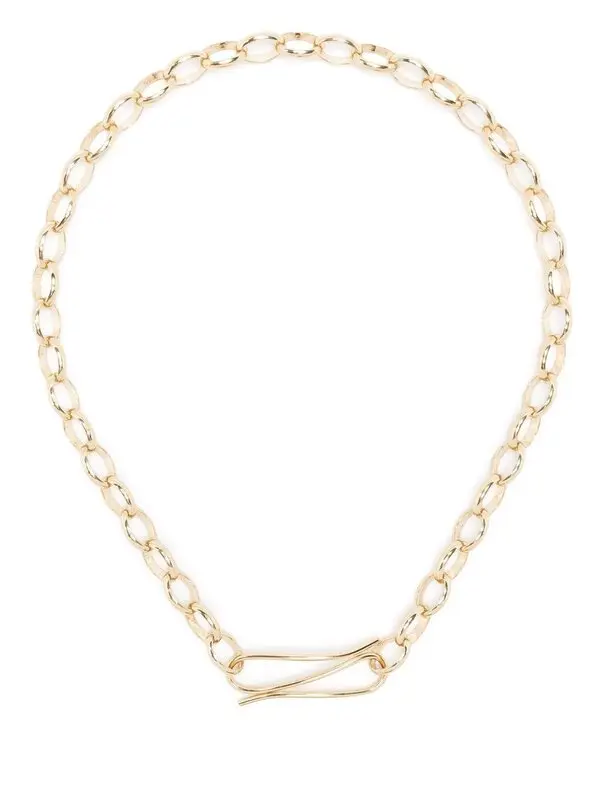 BEATRIZ PALACIOS Oval Chain Necklace - Gold