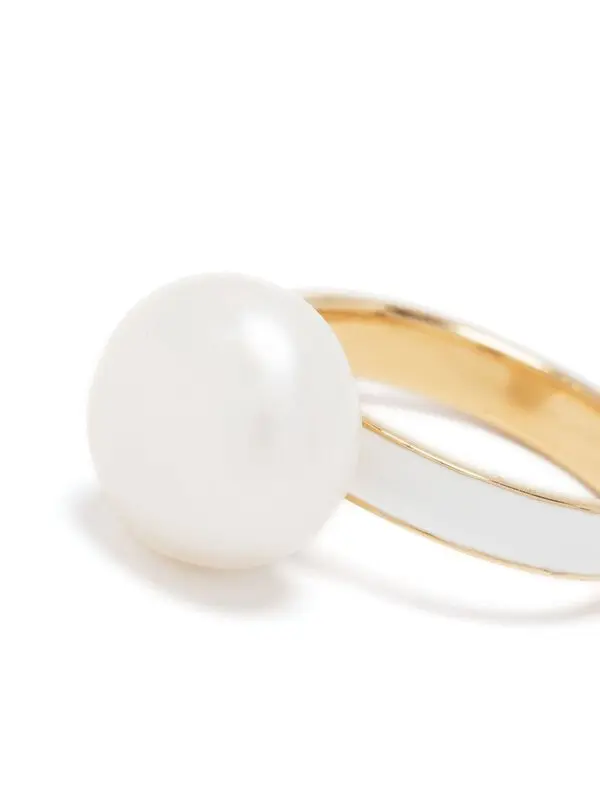 BEATRIZ PALACIOS White Moon Pearl Ring
