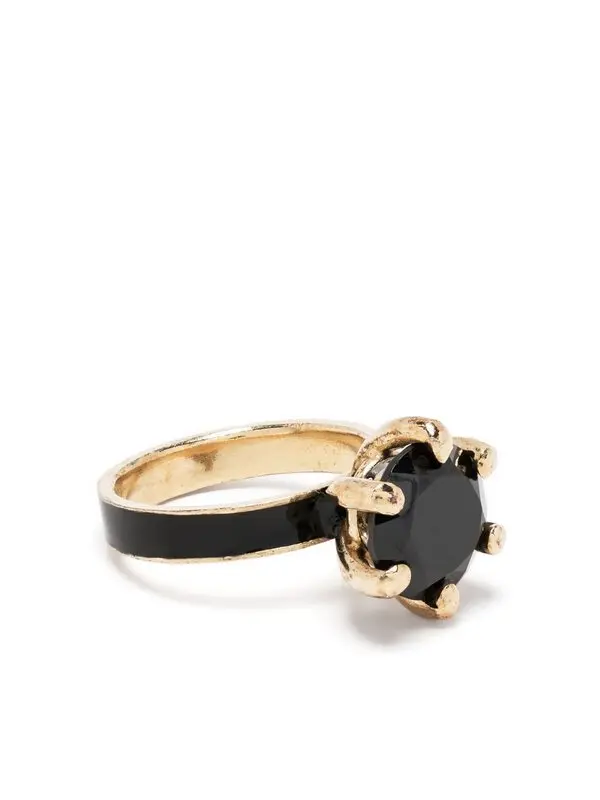 BEATRIZ PALACIOS Mourning Onyx Ring - Gold