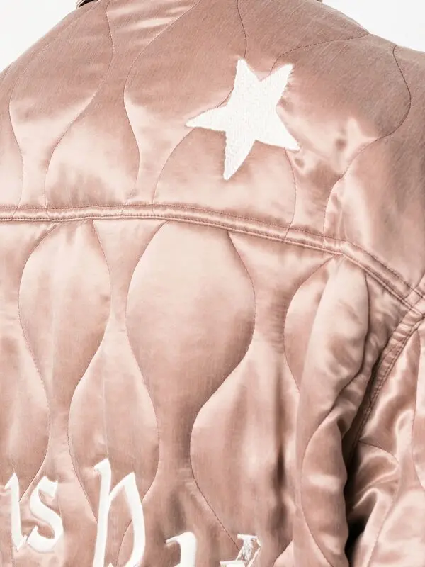Palm Angels Life Is Palm Quilted Jacket - Neutrals