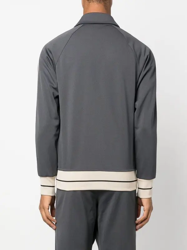 Palm Angels Tape-trim Track Sweatshirt - Grey