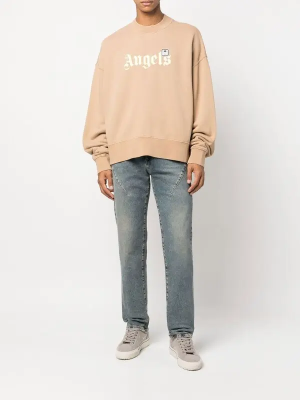 Palm Angels Logo-print Long-sleeve Sweatshirt