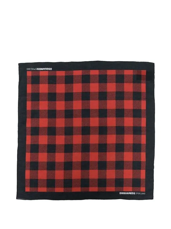 Dsquared2 Plaid-check Print Bandana
