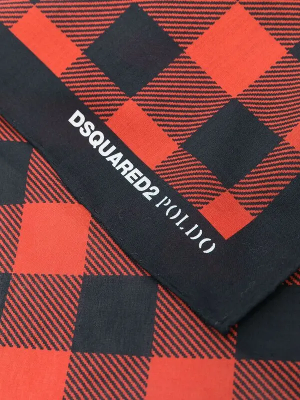 Dsquared2 Plaid-check Print Bandana
