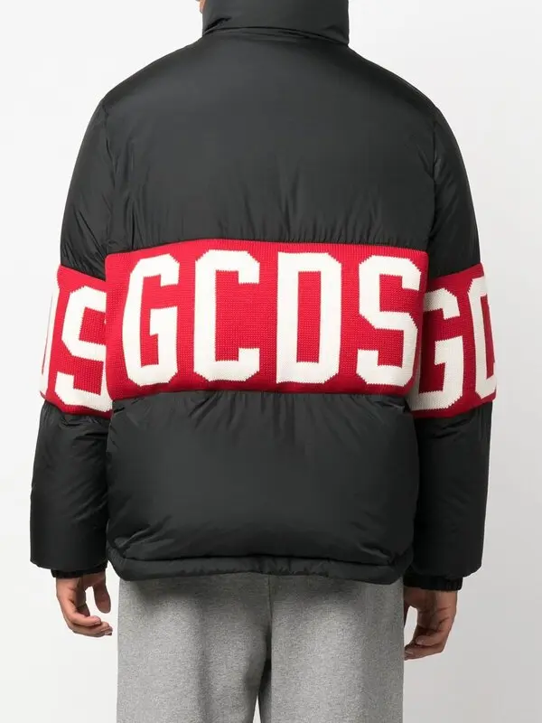 Gcds Logo-knit Padded Jacket