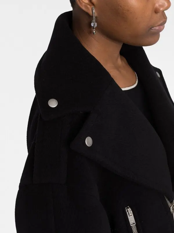 Saint Laurent Notched-collar Zip-up Coat
