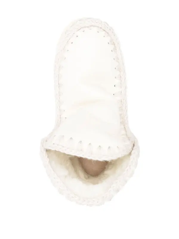 Mou Logo-patch Slip-on Boots - White