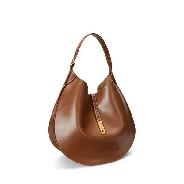 Ralph Lauren Polo Id Large Shoulder Bag - Cuoio