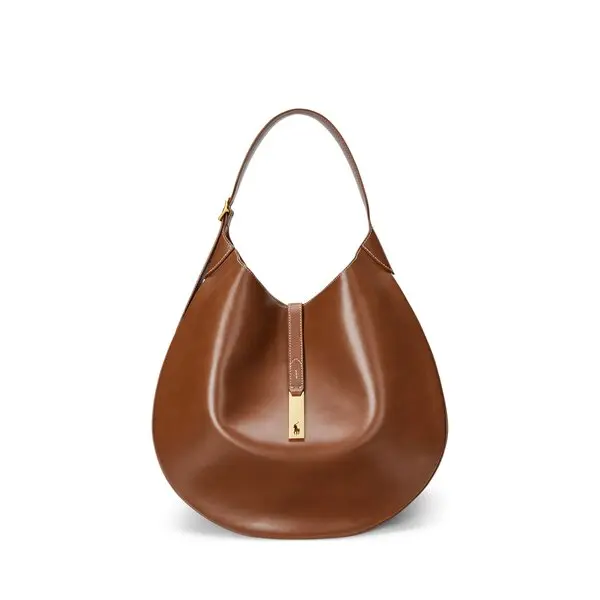 Ralph Lauren Polo Id Large Shoulder Bag - Cuoio