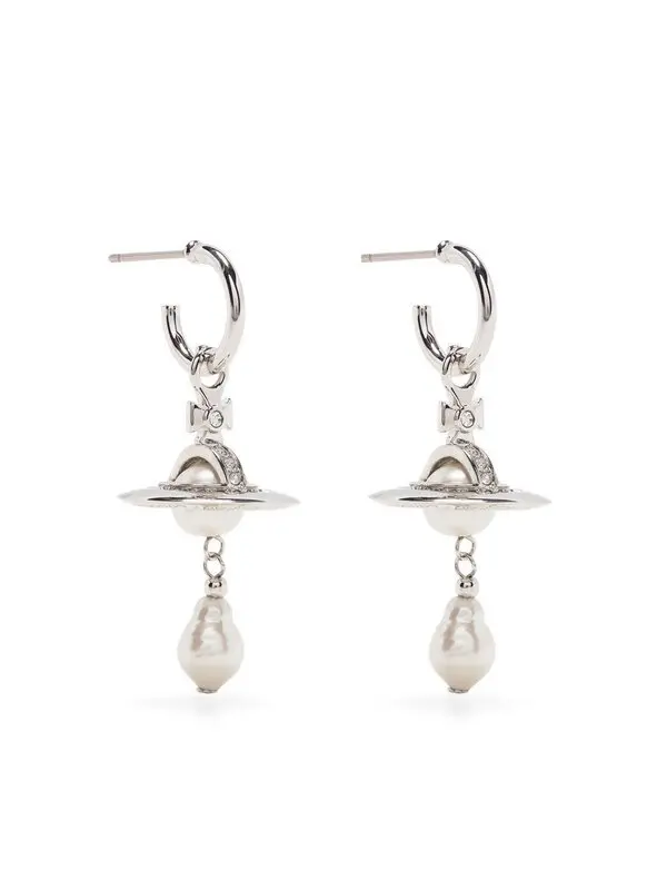 VIVIENNE WESTWOOD Orb-detail Post Earrings - Silver
