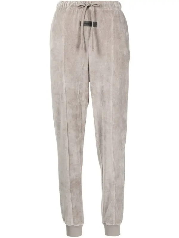 Fear Of God Tapered Velour Track Pants - Grey