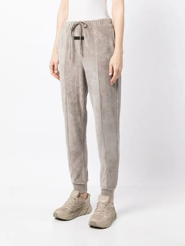Fear Of God Tapered Velour Track Pants - Grey