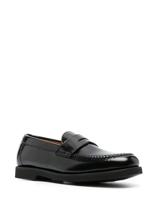 SEBAGO 24mm Leather Loafers - Black