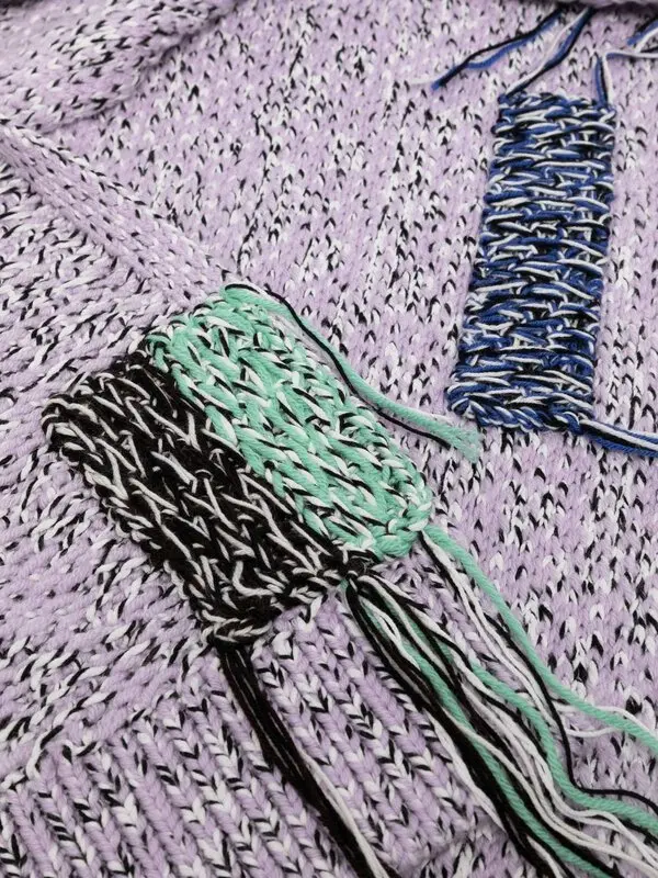 OAMC Astral Patch-detail Scarf - Purple