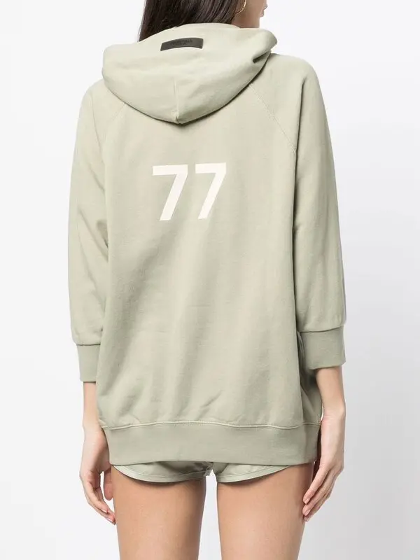 Fear Of God Cotton Pullover Hoodie With Number Print