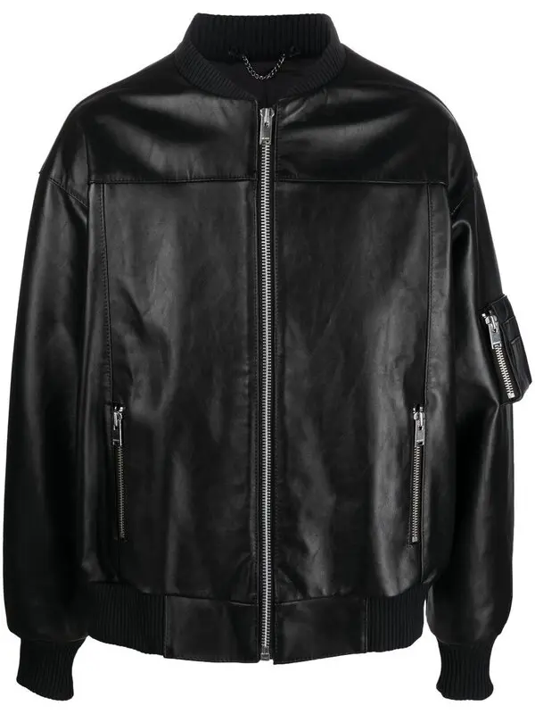 MISBHV X Ufo361 Leather Bomber Jacket