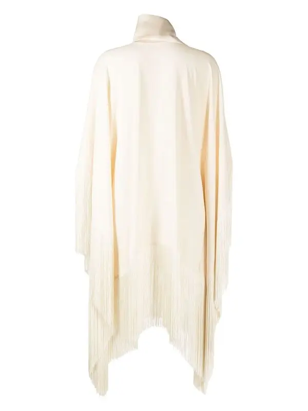 TALLER MARMO Mrs. Ross Piccolo Scarf Fringed Kaftan Dress