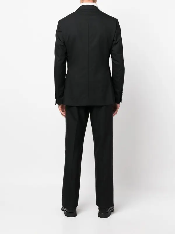 LARDINI Single-breasted Wool Suit - Black
