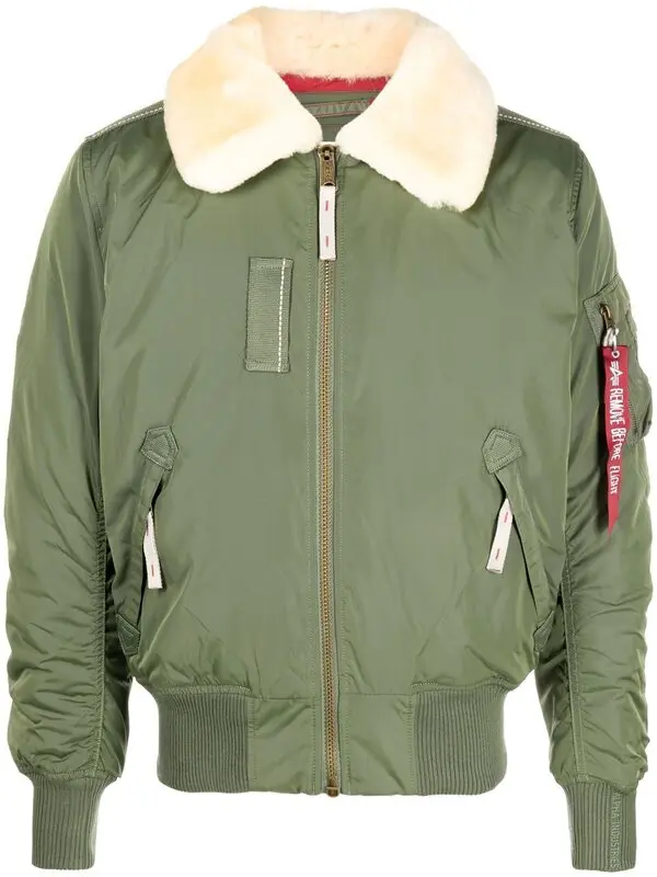 Alpha Industries Injector Iii Shearling-collar Jacket