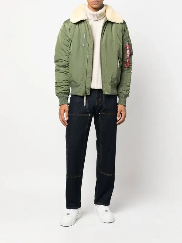 Alpha Industries Injector Iii Shearling-collar Jacket