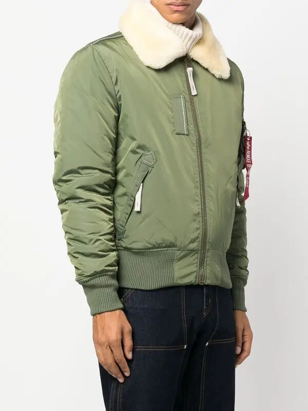 Alpha Industries Injector Iii Shearling-collar Jacket