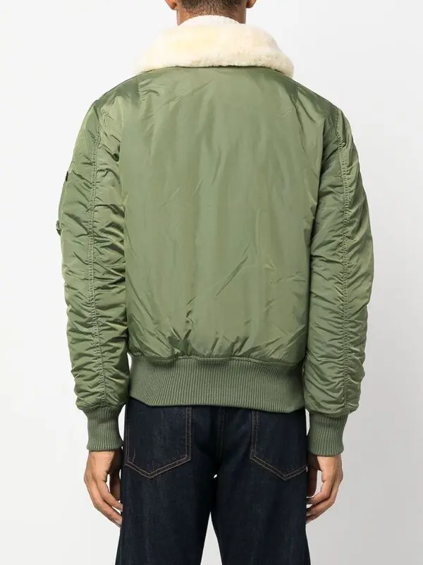 Alpha Industries Injector Iii Shearling-collar Jacket