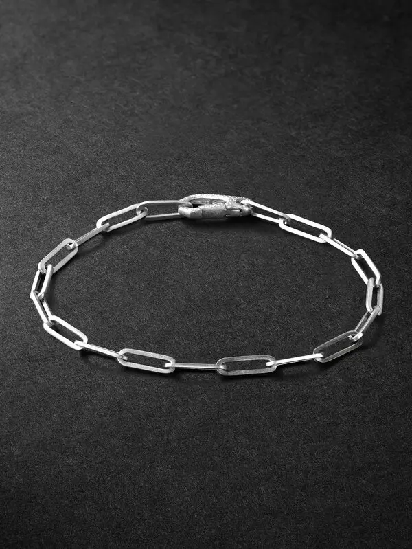 Mateo Long Link Bracelet - Silver