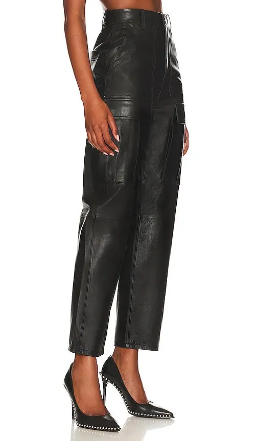 GRLFRND Gianna Leather Cargo Pant