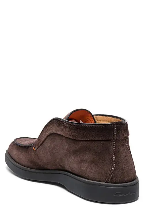 Santoni Detroit Suede Chukka Boot - Dark Brown