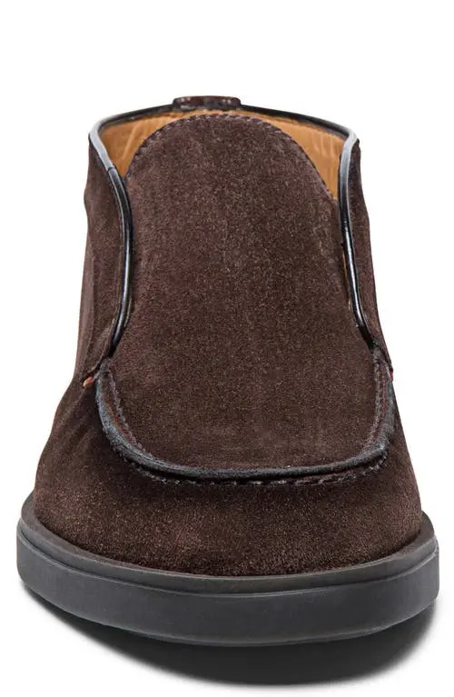 Santoni Detroit Suede Chukka Boot - Dark Brown