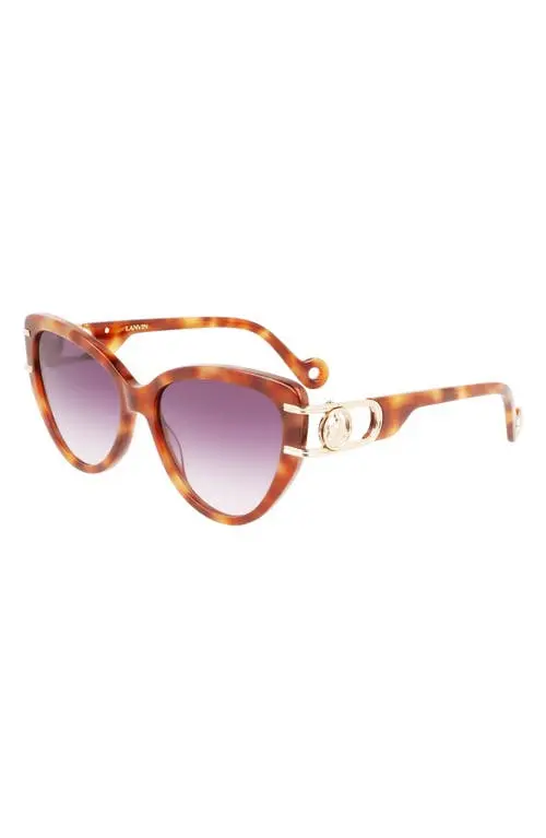 Lanvin Mother & Child 56mm Gradient Cat Eye Sunglasses  display picture 3