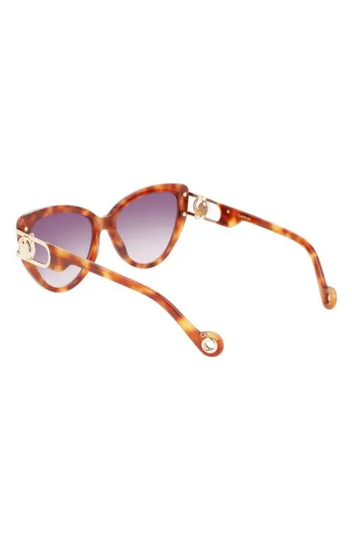 Lanvin Mother & Child 56mm Gradient Cat Eye Sunglasses Light Havana Lanvin Mother & Child 56mm Gradient Cat Eye Sunglasses Light  main image 4