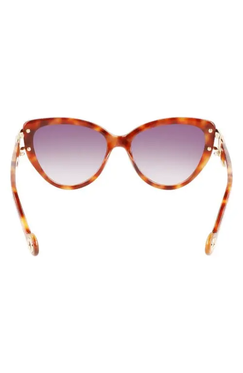 Lanvin Mother & Child 56mm Gradient Cat Eye Sunglasses Light Havana Lanvin Mother & Child 56mm Gradient Cat Eye Sunglasses Light  main image 3