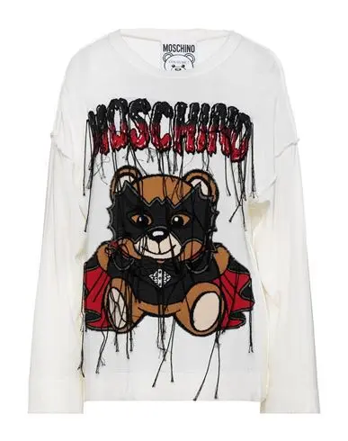 Moschino Sweater In Virgin Wool - White