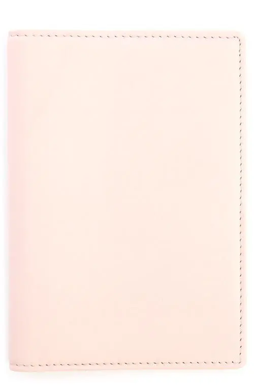 ROYCE NEW YORK Personalized Rfid Leather Card Case - Light Pink- Gold Foil