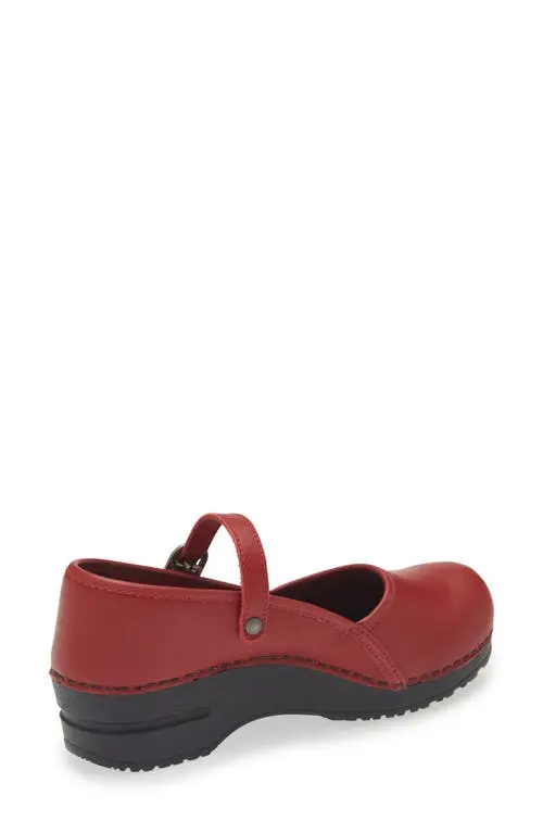 SANITA Clare Mary Jane Clog - Red