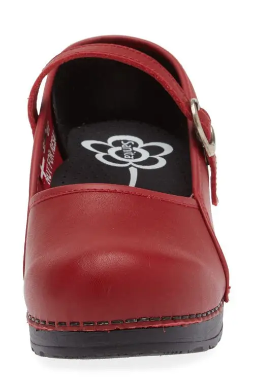 SANITA Clare Mary Jane Clog - Red
