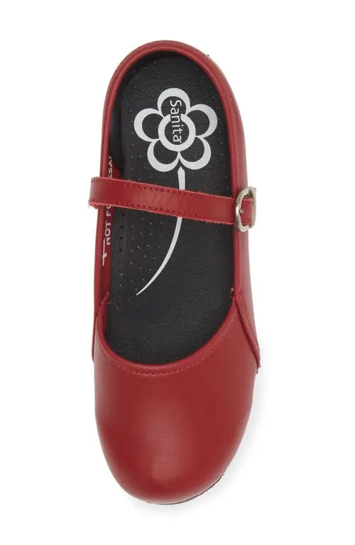 SANITA Clare Mary Jane Clog - Red