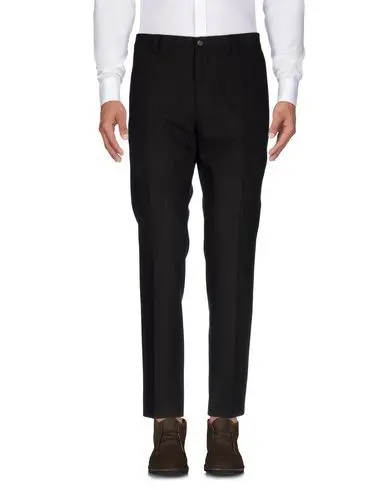 Dolce & Gabbana Dark Cotton And Virgin Wool Pants