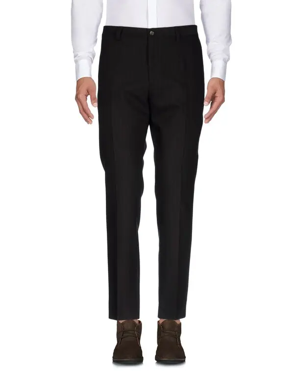 Dolce & Gabbana Dark Cotton And Virgin Wool Pants