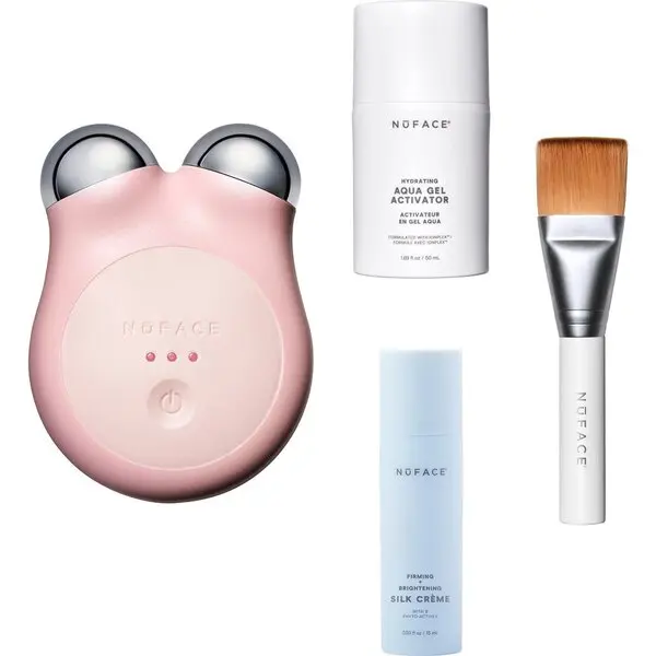 NuFACE Mini+ On-the-go Facial Toning Starter Kit - Sandy Rose