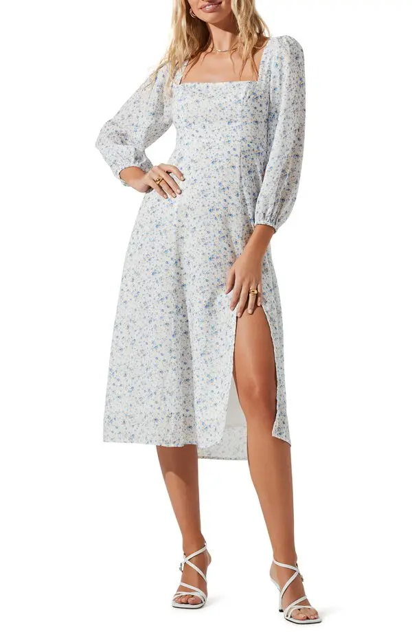 Astr The Label Audette Cutout Midi Dress