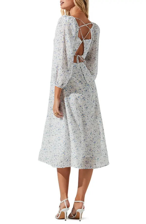 Astr The Label Audette Cutout Midi Dress