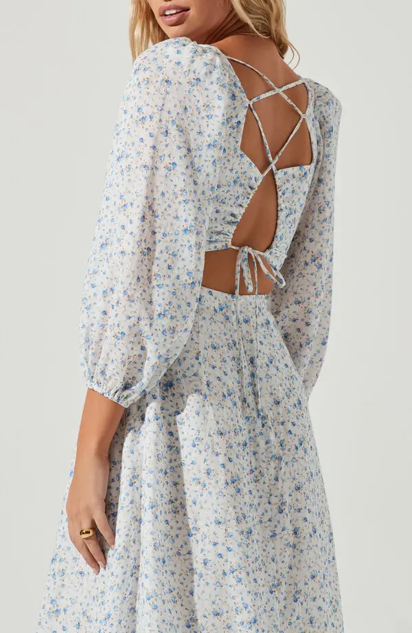 Astr The Label Audette Cutout Midi Dress