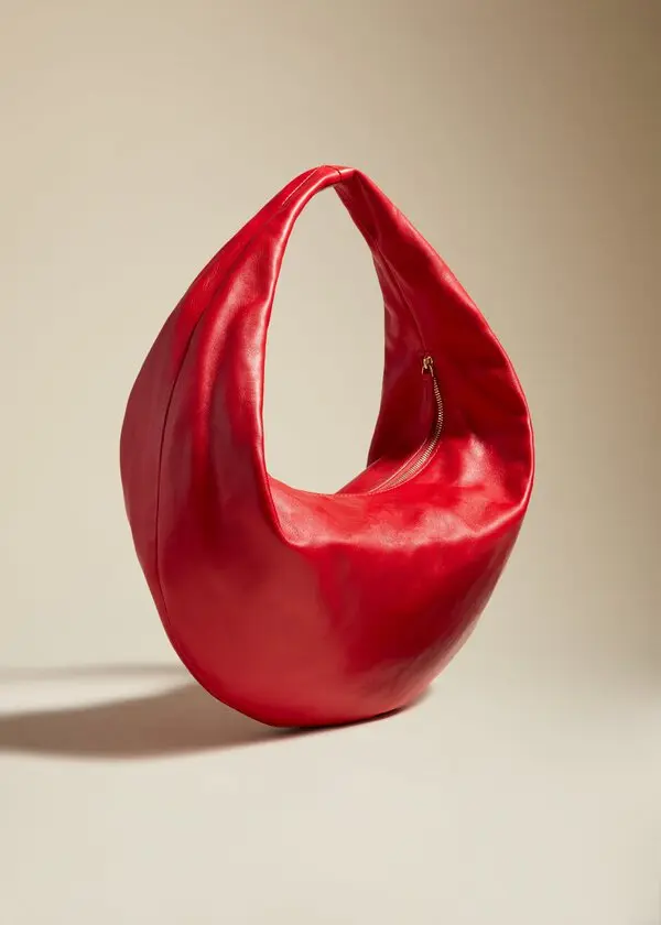 Khaite The Medium Olivia Hobo - Scarlet