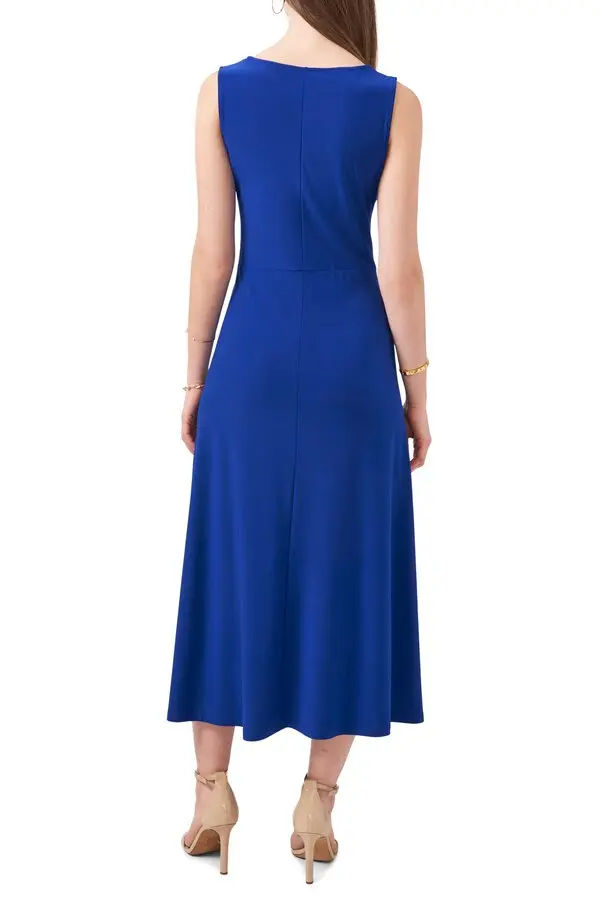 Chaus Tie Front Sleeveless Jersey Midi Dress